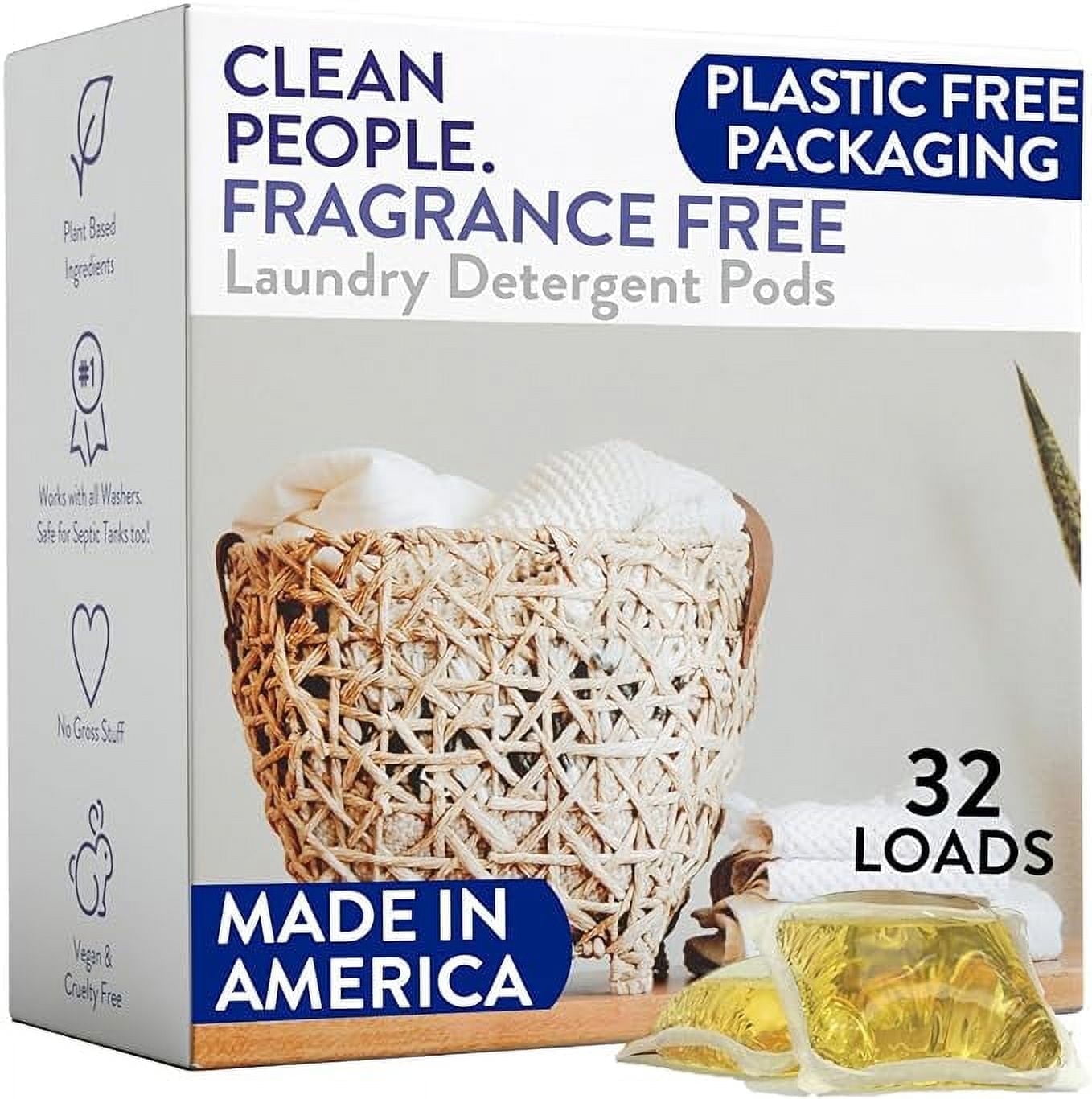 Clean People Laundry Detergent Pods - Clean Ingredients, Ultra ...