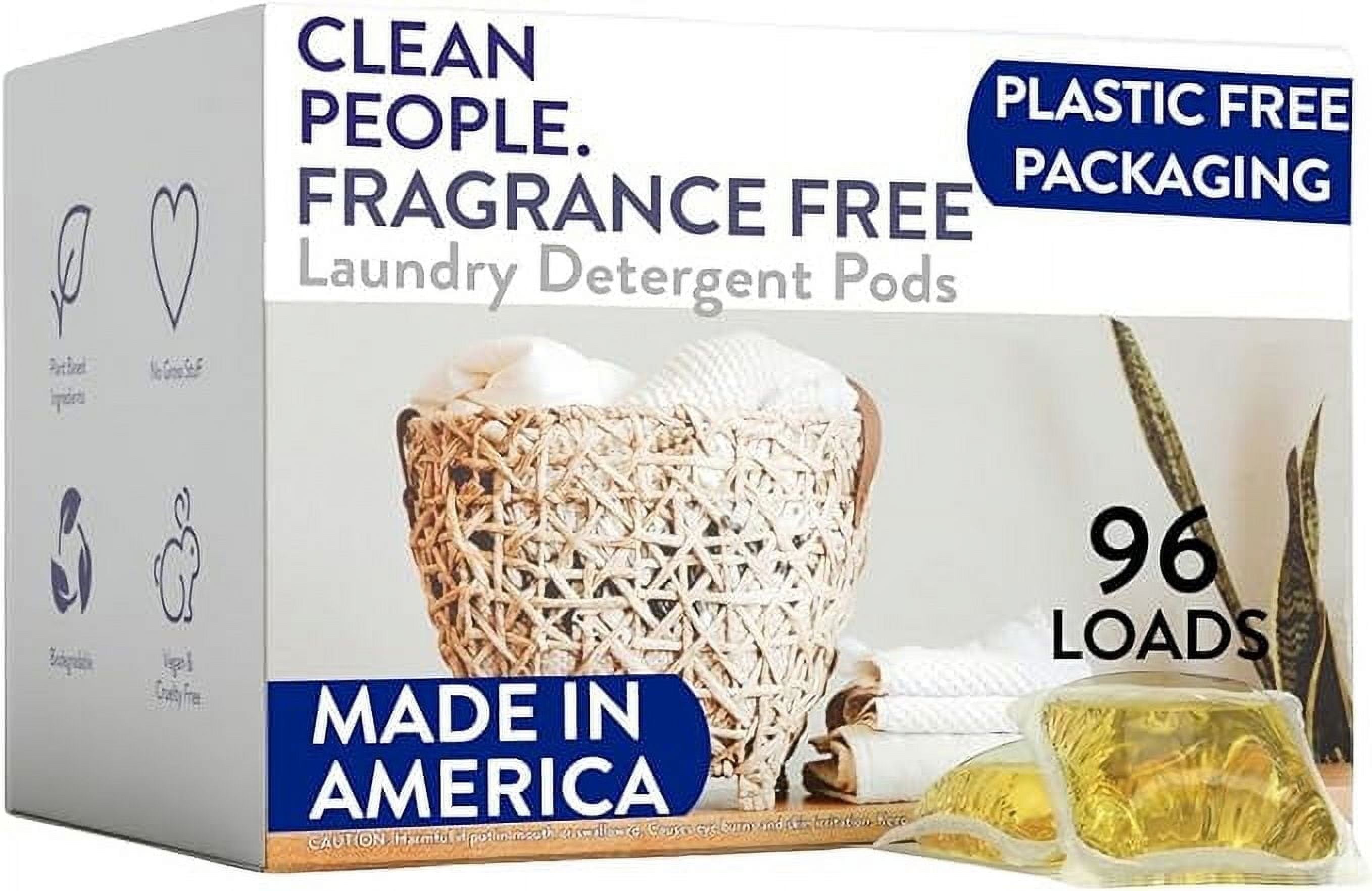 Clean People Laundry Detergent Pods - Clean Ingredients, Ultra ...
