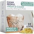 Clean People, Laundry Detergent Pods, 32 Pack, Fresh Scent - Walmart.com
