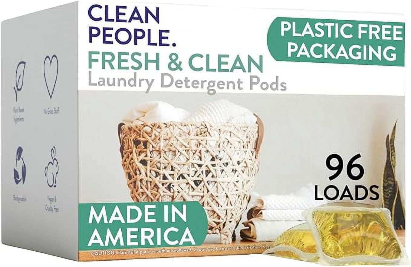 Clean People Laundry Detergent Pods - Clean Ingredients, Ultra ...