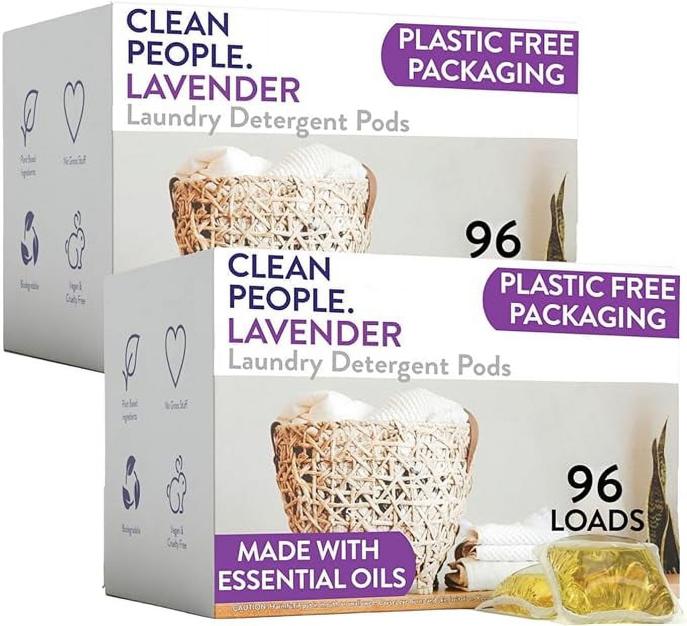 Clean People Laundry Detergent Pods - Clean Ingredients, Ultra ...