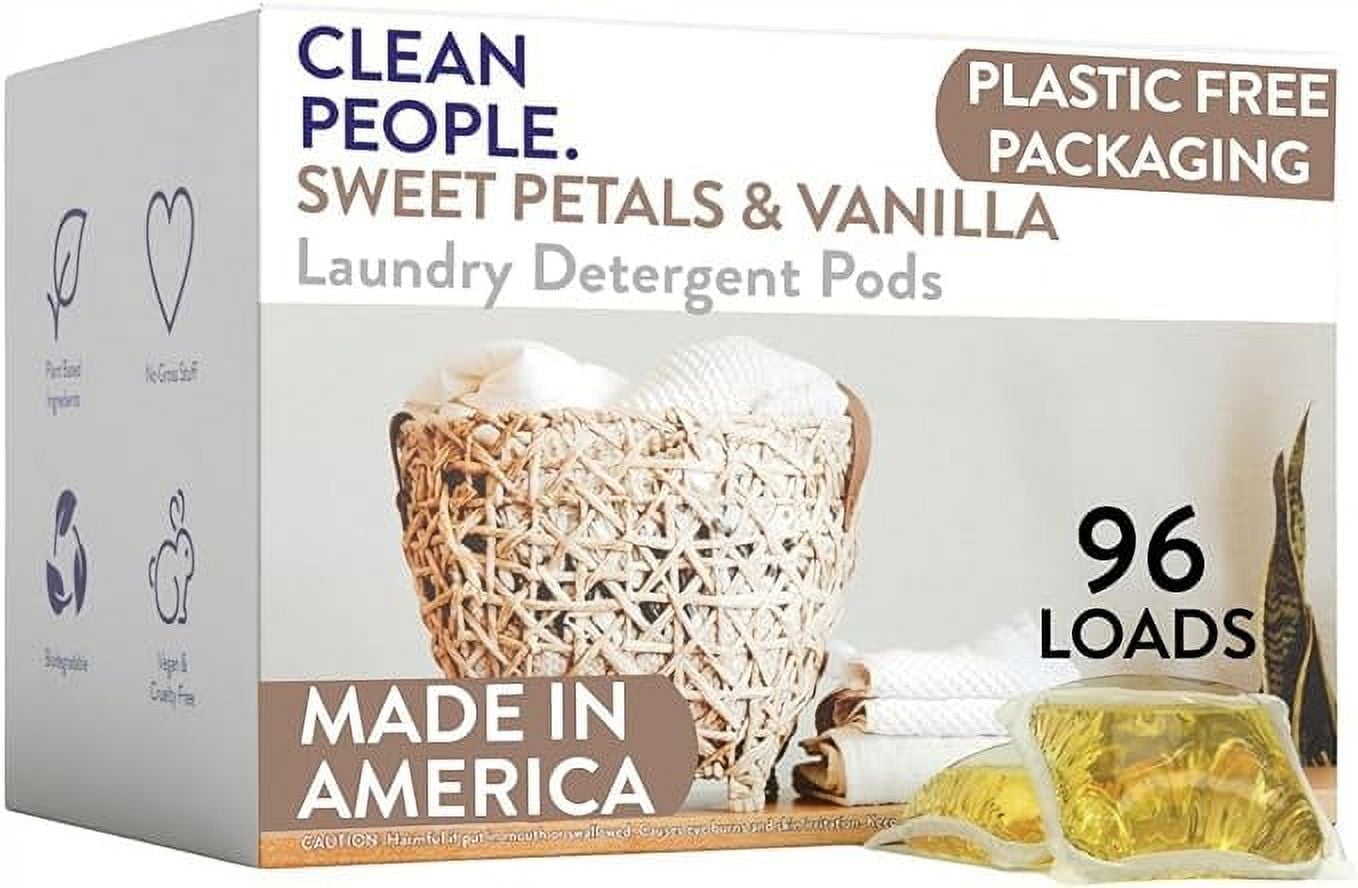 Clean People Laundry Detergent Pods - Clean Ingredients, Ultra ...
