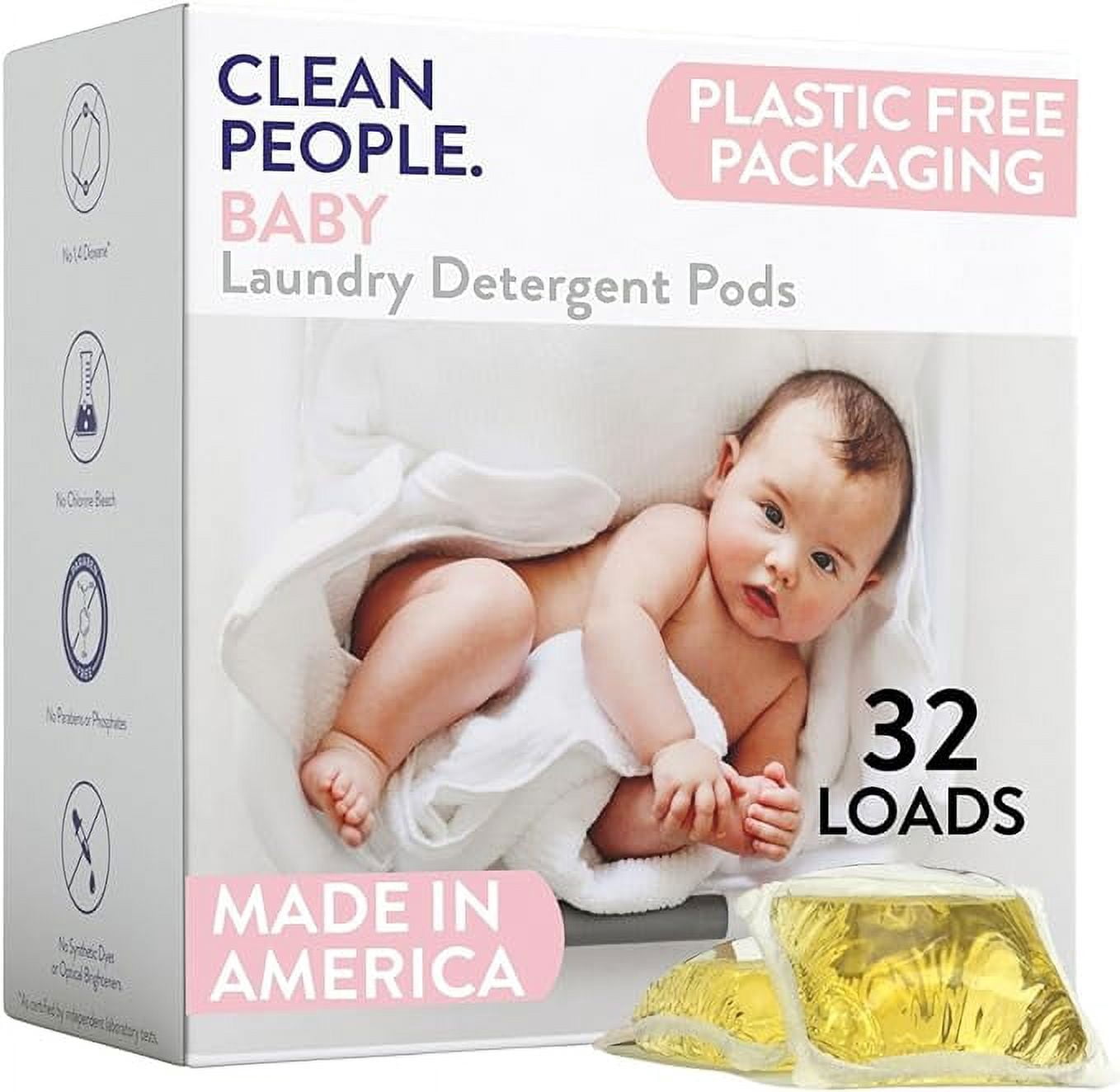Clean People Laundry Detergent Pods - Unscented - Clean Ingredients ...