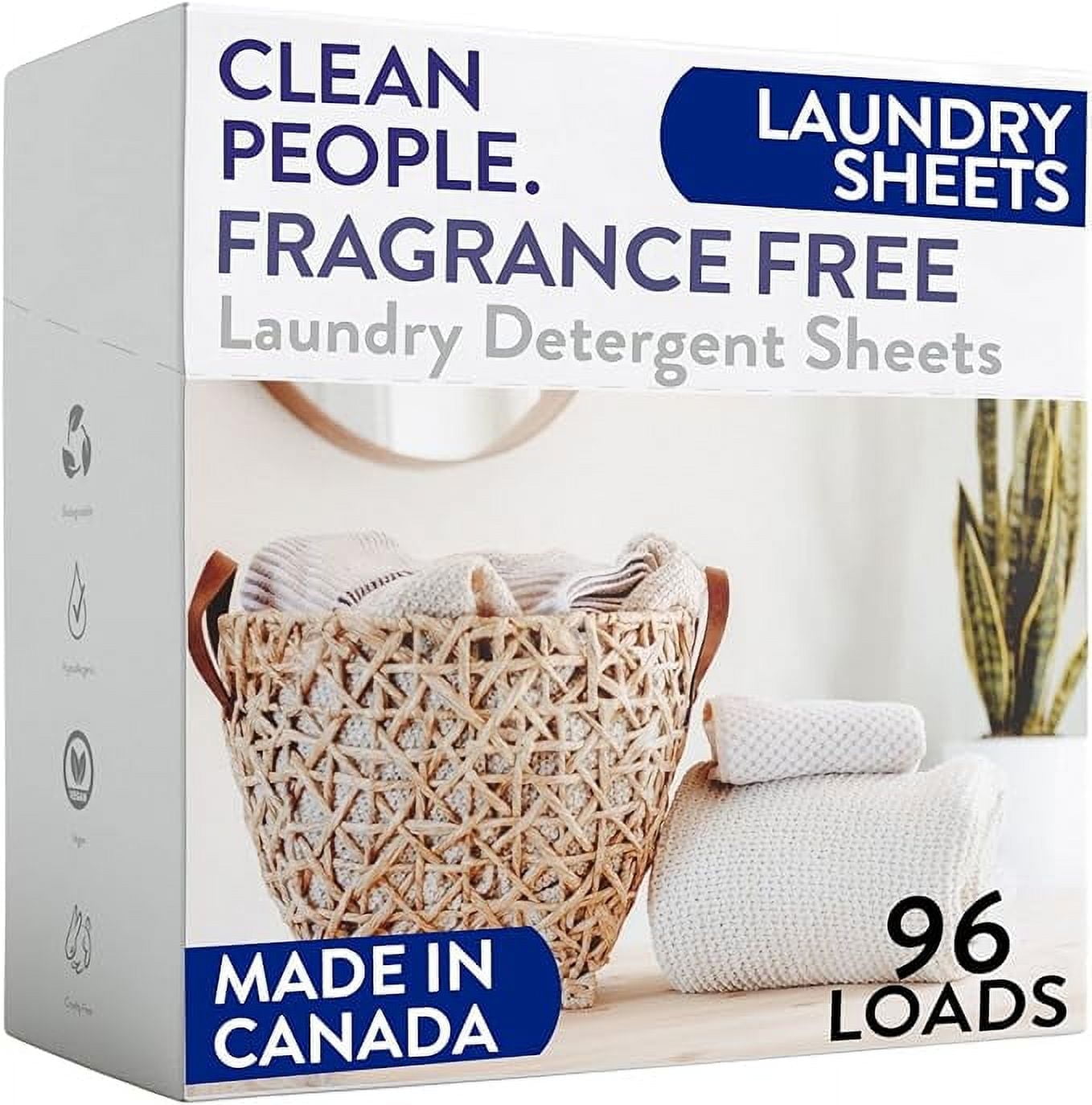 Clean People Laundry Detergent Sheets - Clean Ingredients, No Plastic ...
