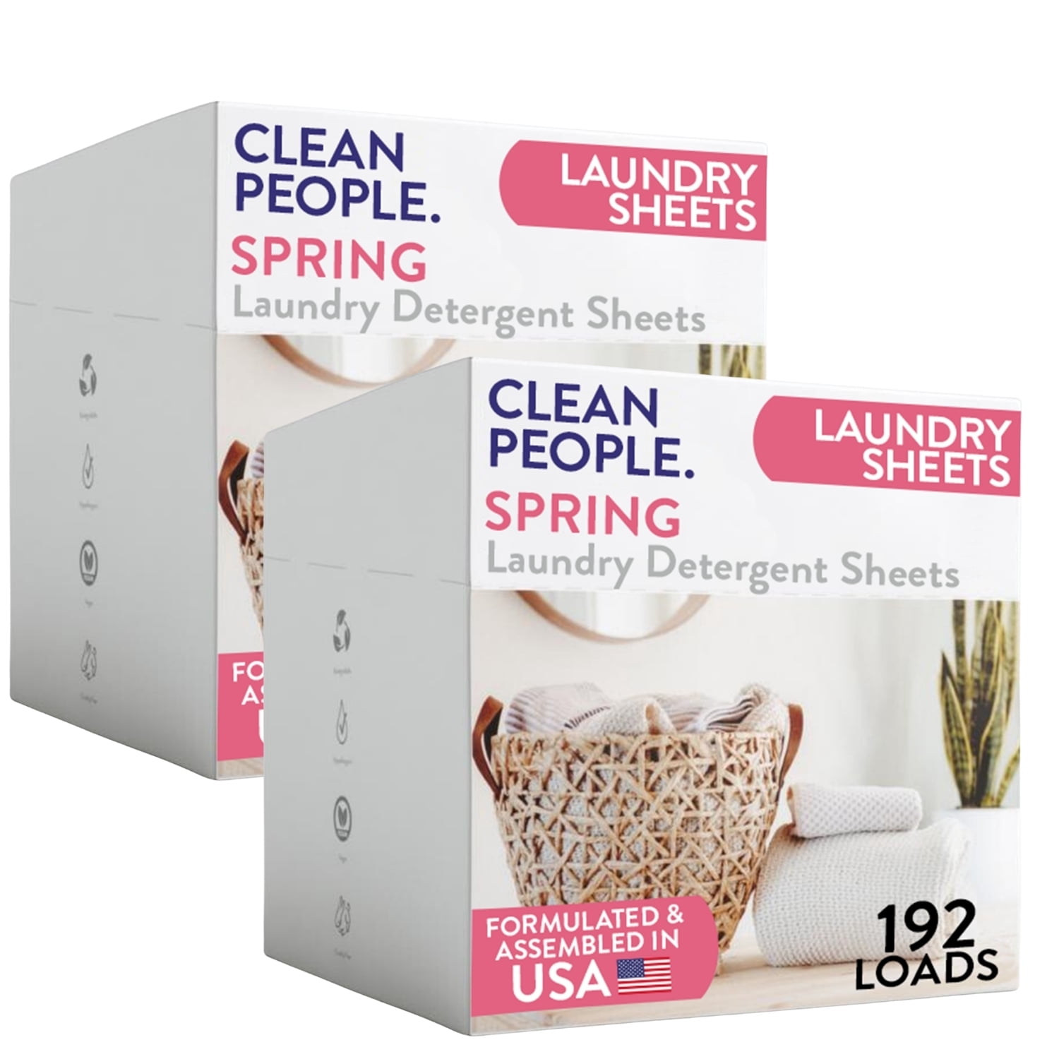 The Clean People Laundry Detergent Sheets - Hypoallergenic Laundry Soap ...