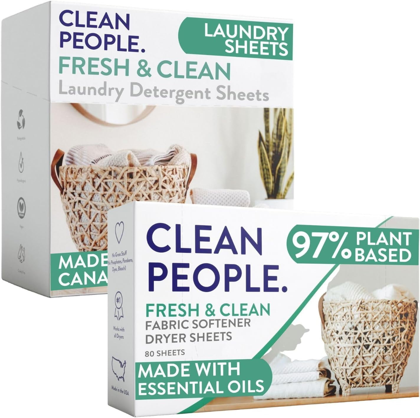 Clean People Ultra Concentrated Laundry Detergent Strips & Fabric ...