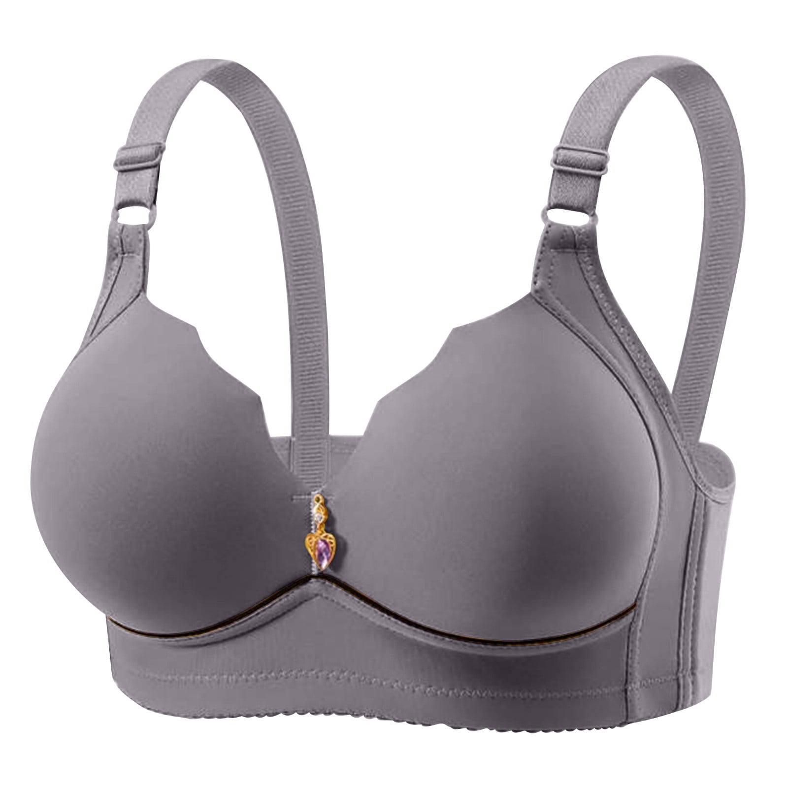 Clean Plus Size Bra for Women Front Closure Wireless Bras Full Coverage ...