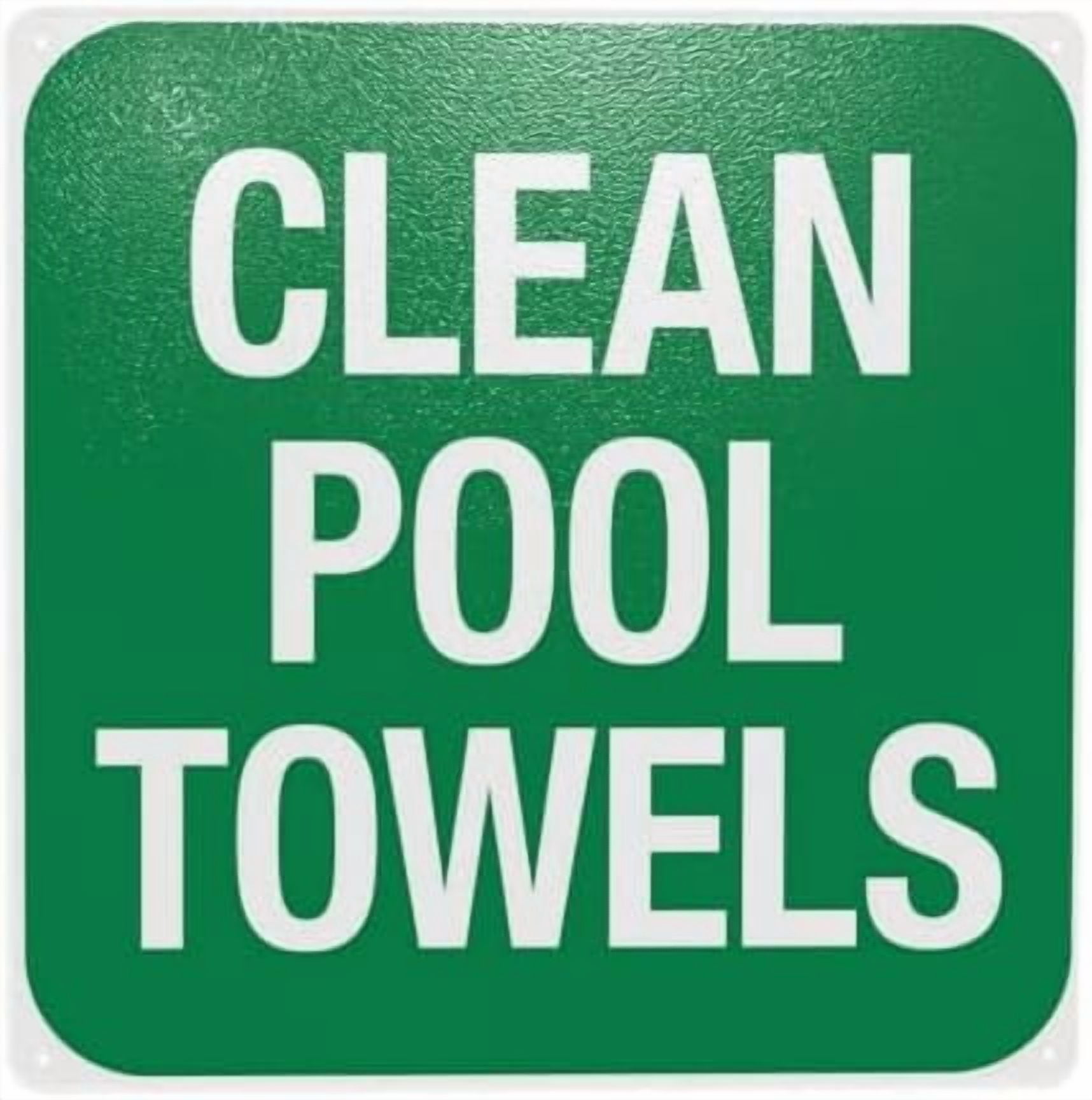 Clean Pool Towels Warning,Pool Rules Security Metal Signs for Home ...
