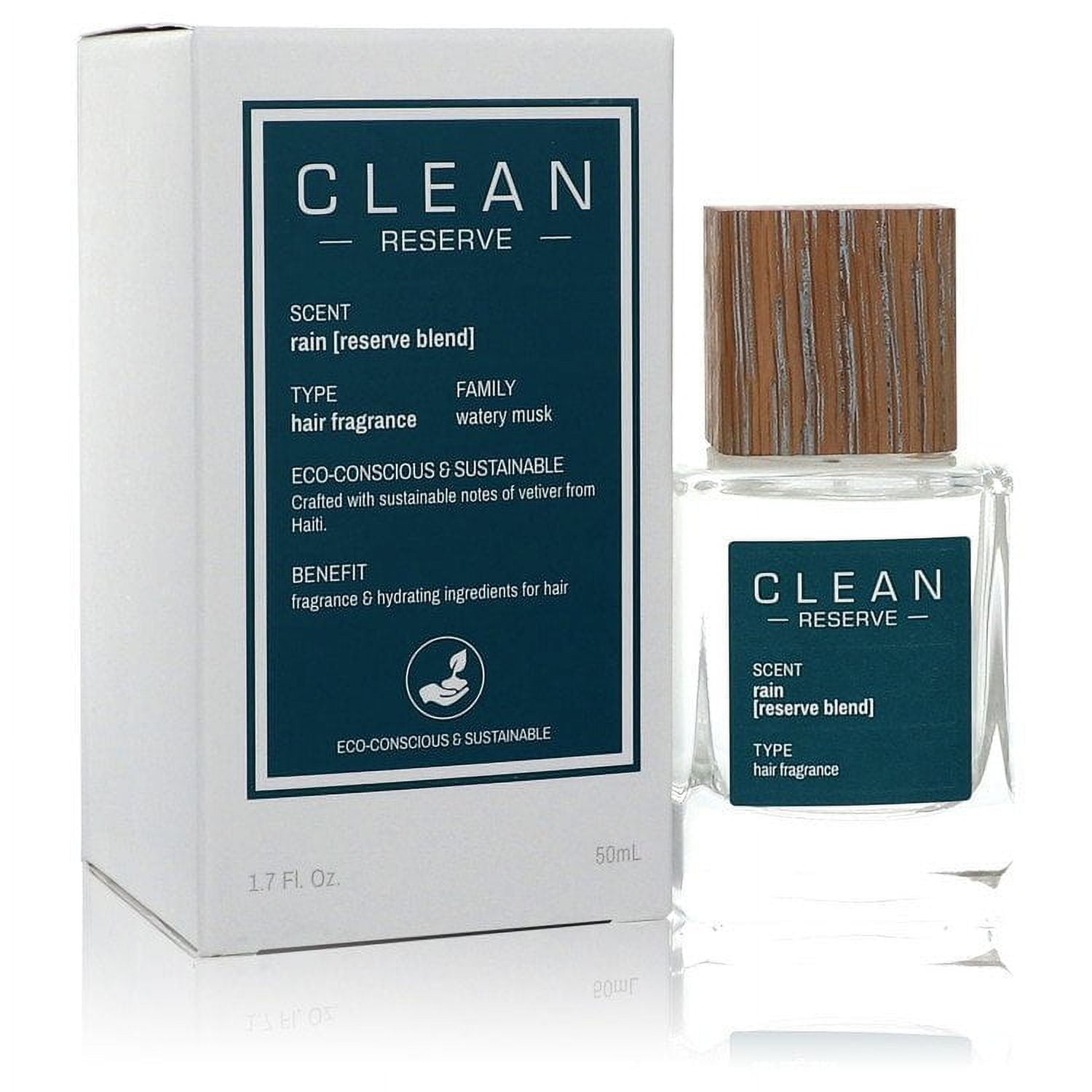 Clean Rain Reserve Blend by Clean Hair Fragrance 1.7 oz for Women Pack ...