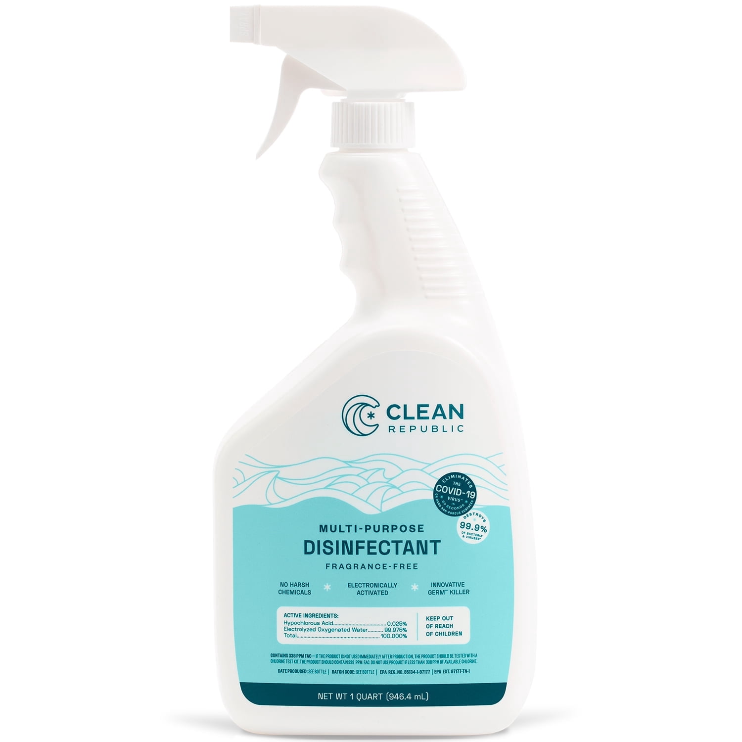 Clean Republic- Multi-Purpose Disinfectant-32oz - Walmart.com