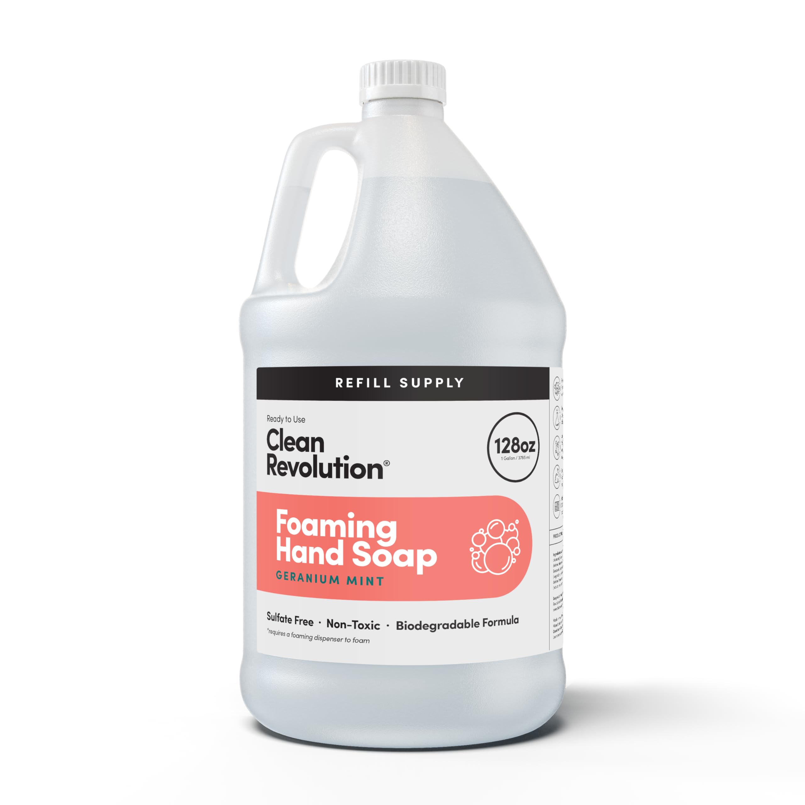 Clean Revolution Foaming Hand DPF11 Soap, Gentle, Moisturizing, Ready ...