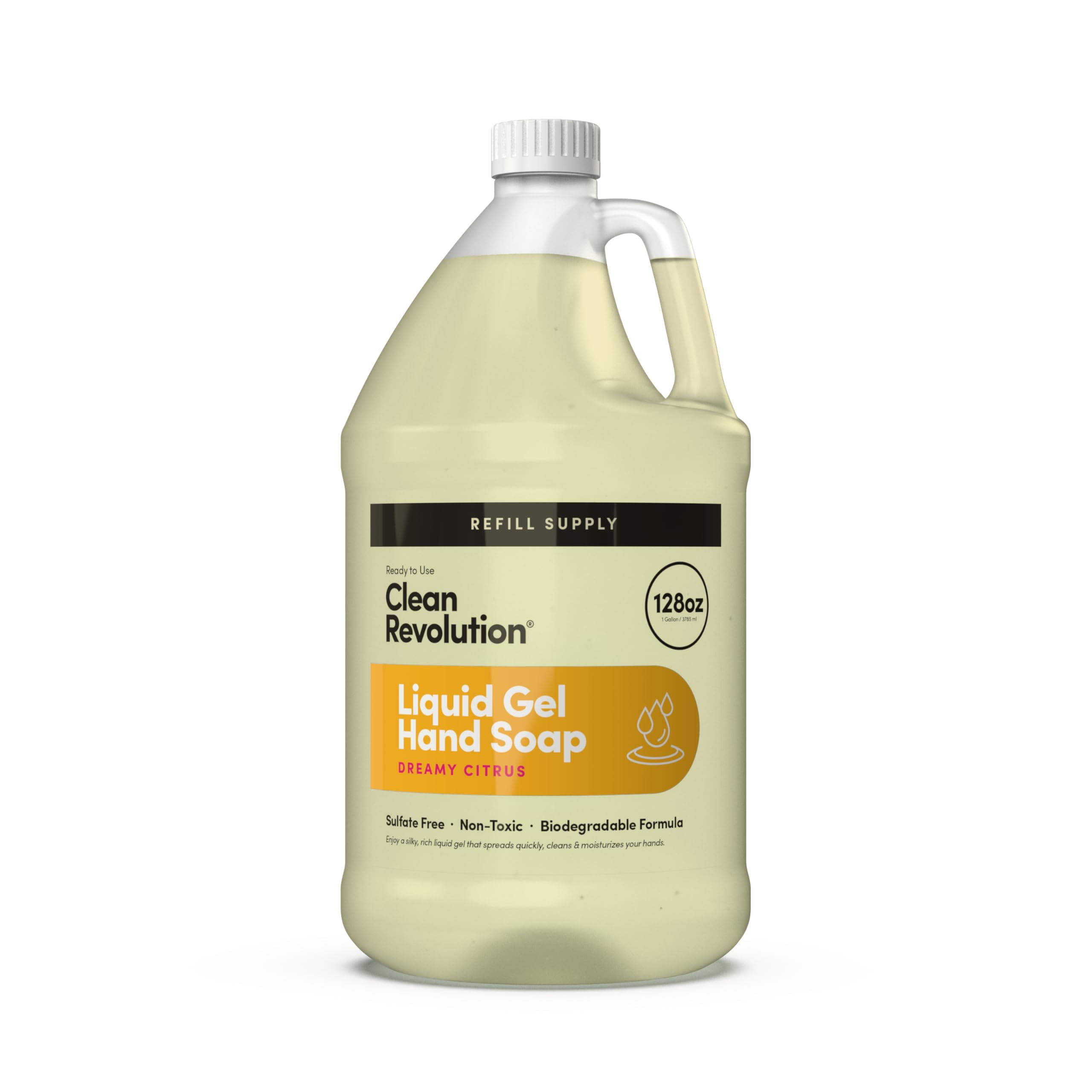 Clean Revolution Liquid Gel VTF5 Hand Soap, Silky Rich Liquid, Quick ...