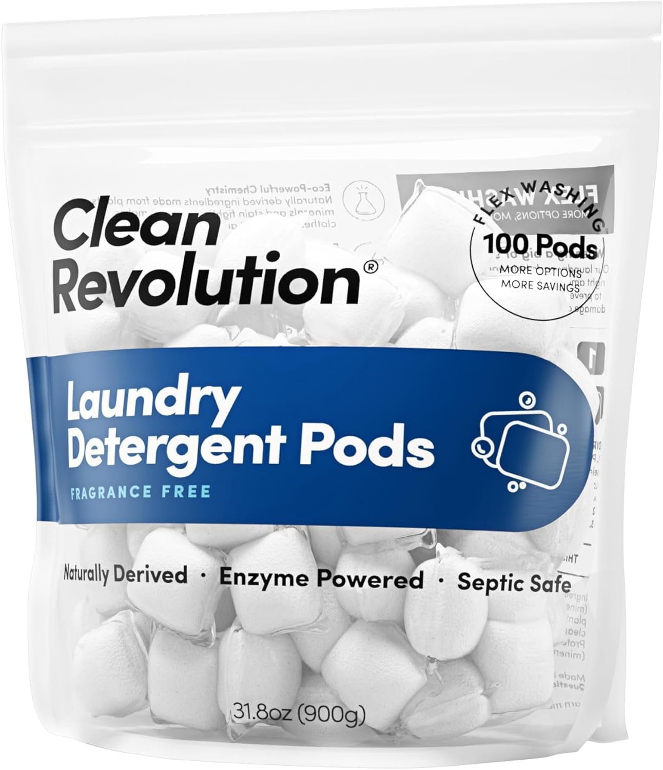 Clean Revolution, All Natural, Enzyme Powered Laundry Detergent Pods ...
