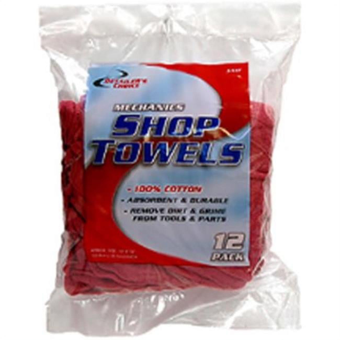 Clean Rite 1270375 13 x 14 in. Shop Towels, Pack of 12 - Walmart.com