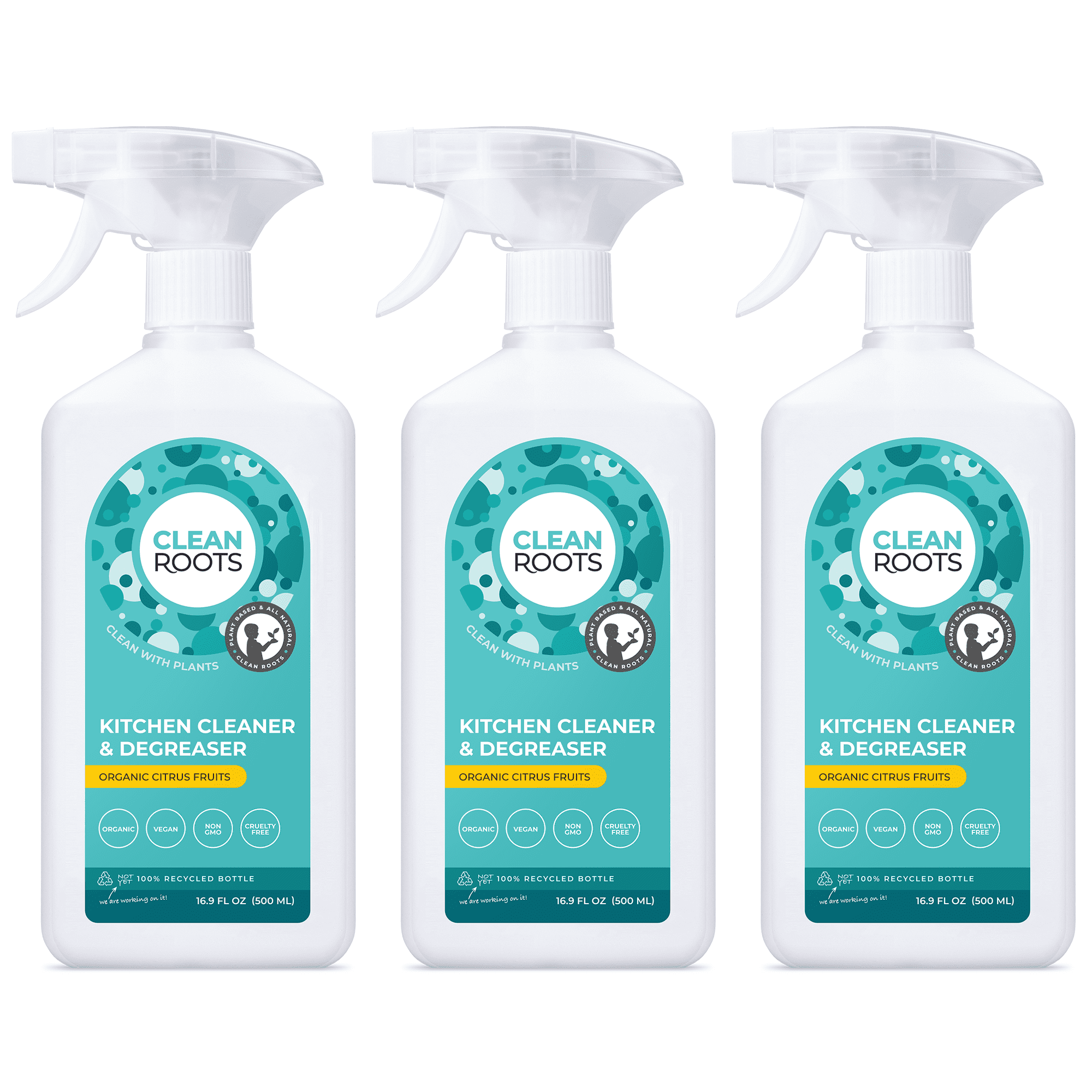 Clean Roots Kitchen Cleaner & Degreaser, EcoGarantie Certified 100% ...