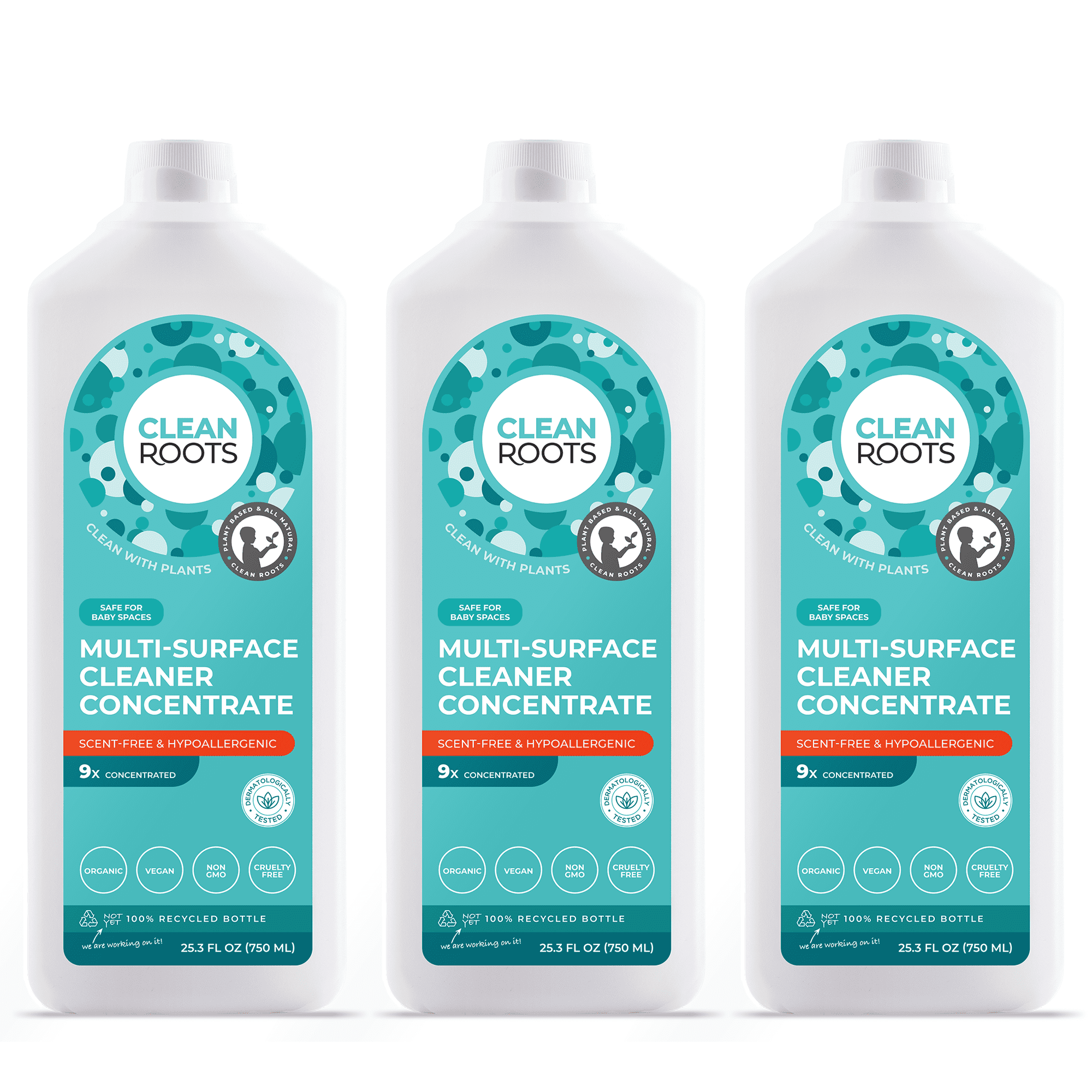Clean Roots Multi-Surface Cleaner Concentrate, EcoGarantie Certified ...