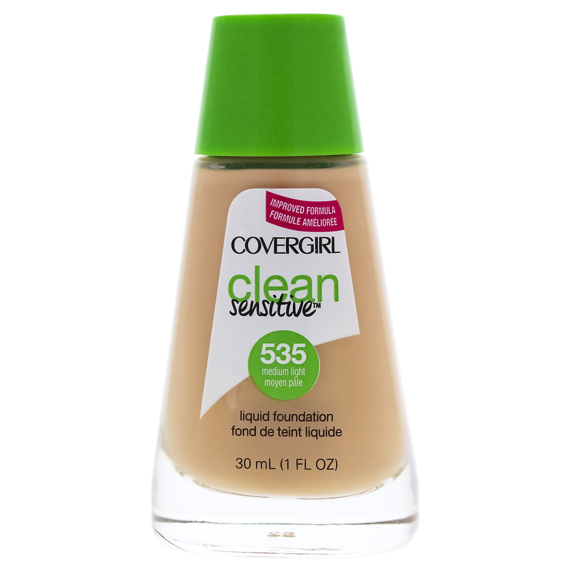 Clean Sensitive Liquid Foundation - # 535 Medium Light by CoverGirl for ...