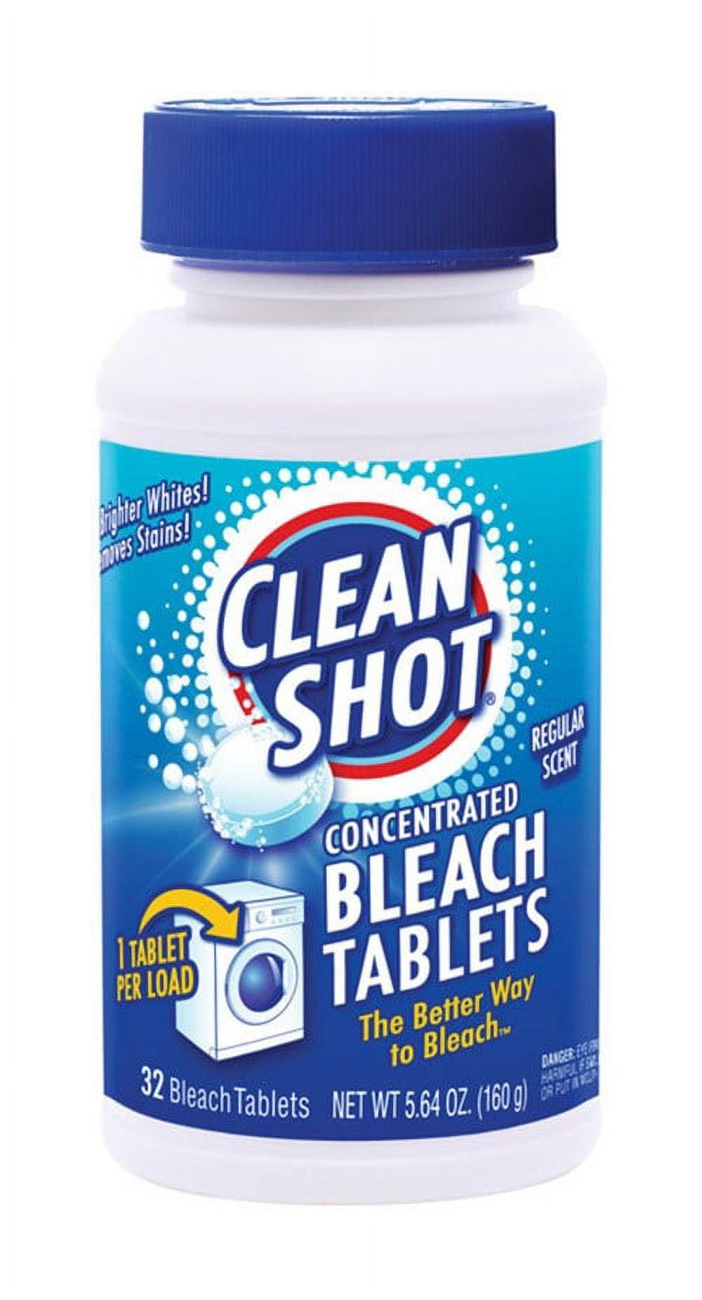 Clean Shot 828102 Concentrated Bleach Tablets 32 Count - Walmart.com