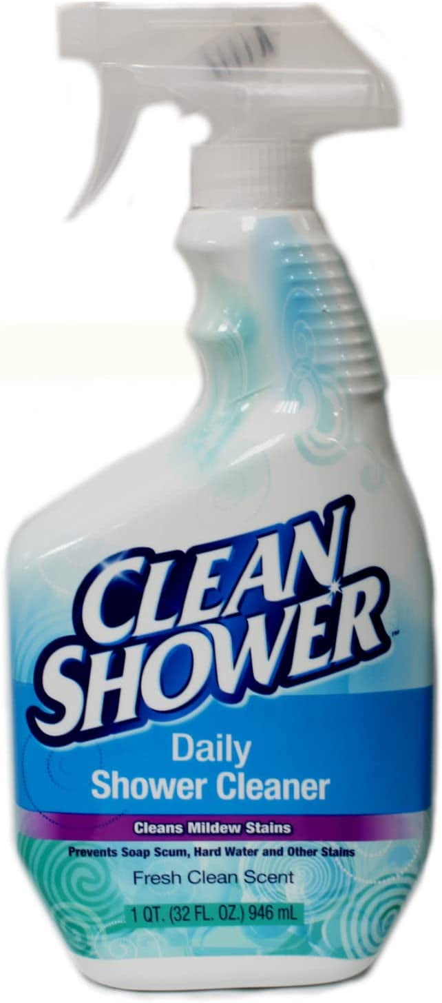 Clean Shower Daily Shower Cleaner Spray, Cleans Mildew Stains, Prevents ...