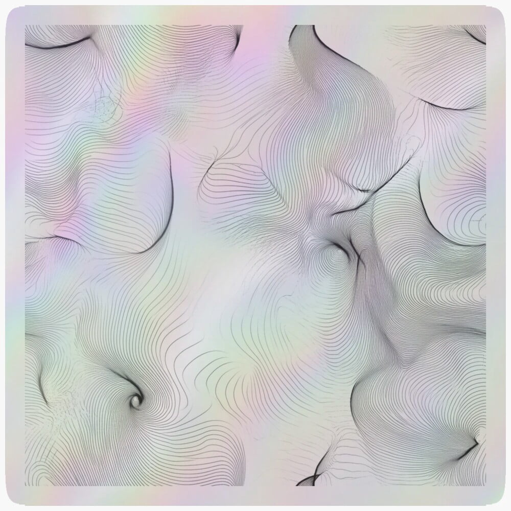 Clean Sketches: Linear Beauty Holographic Sticker Kir-2811 - Walmart.com