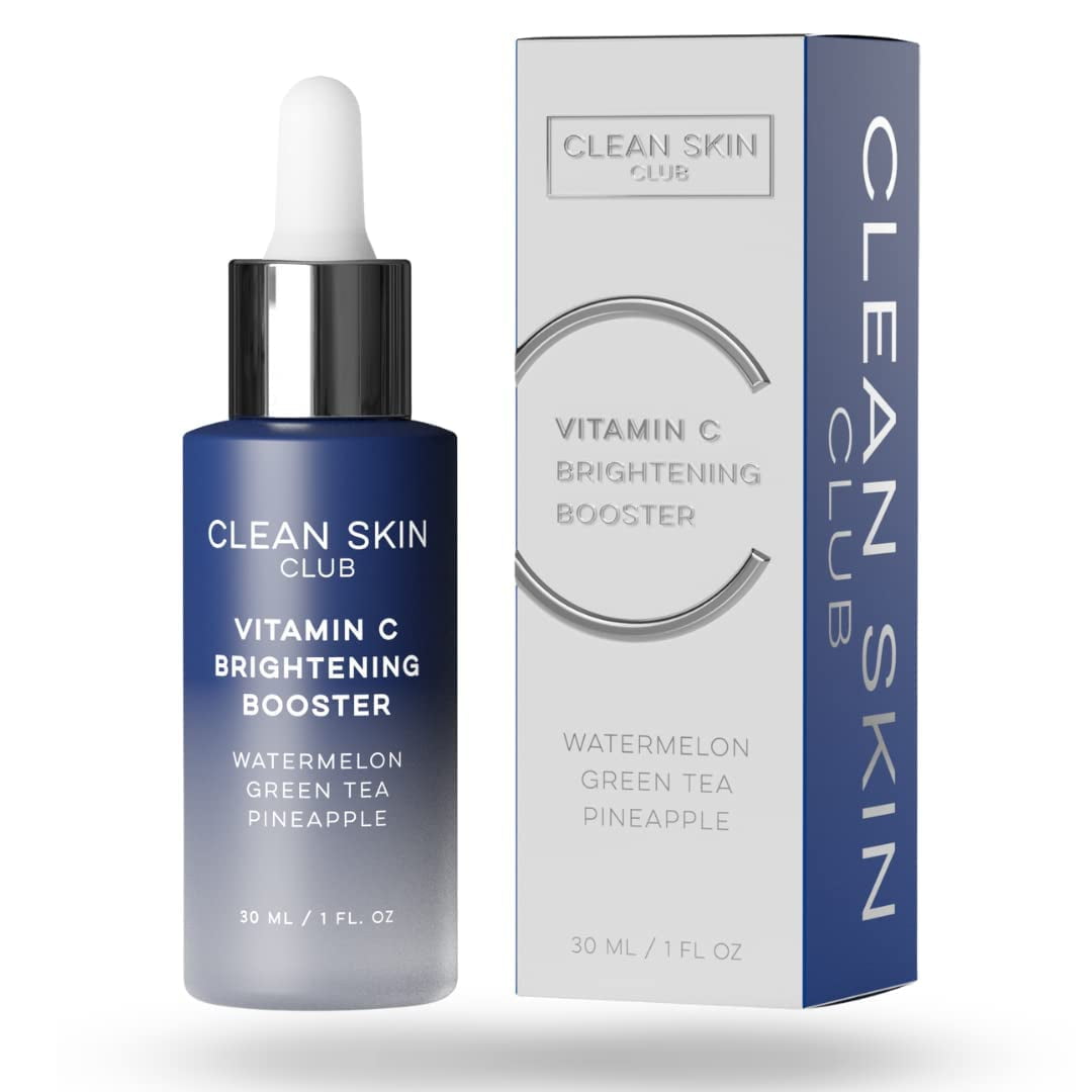 Clean Skin Club Vitamin C Serum & Brightening Booster, Vitamins A, E, D ...