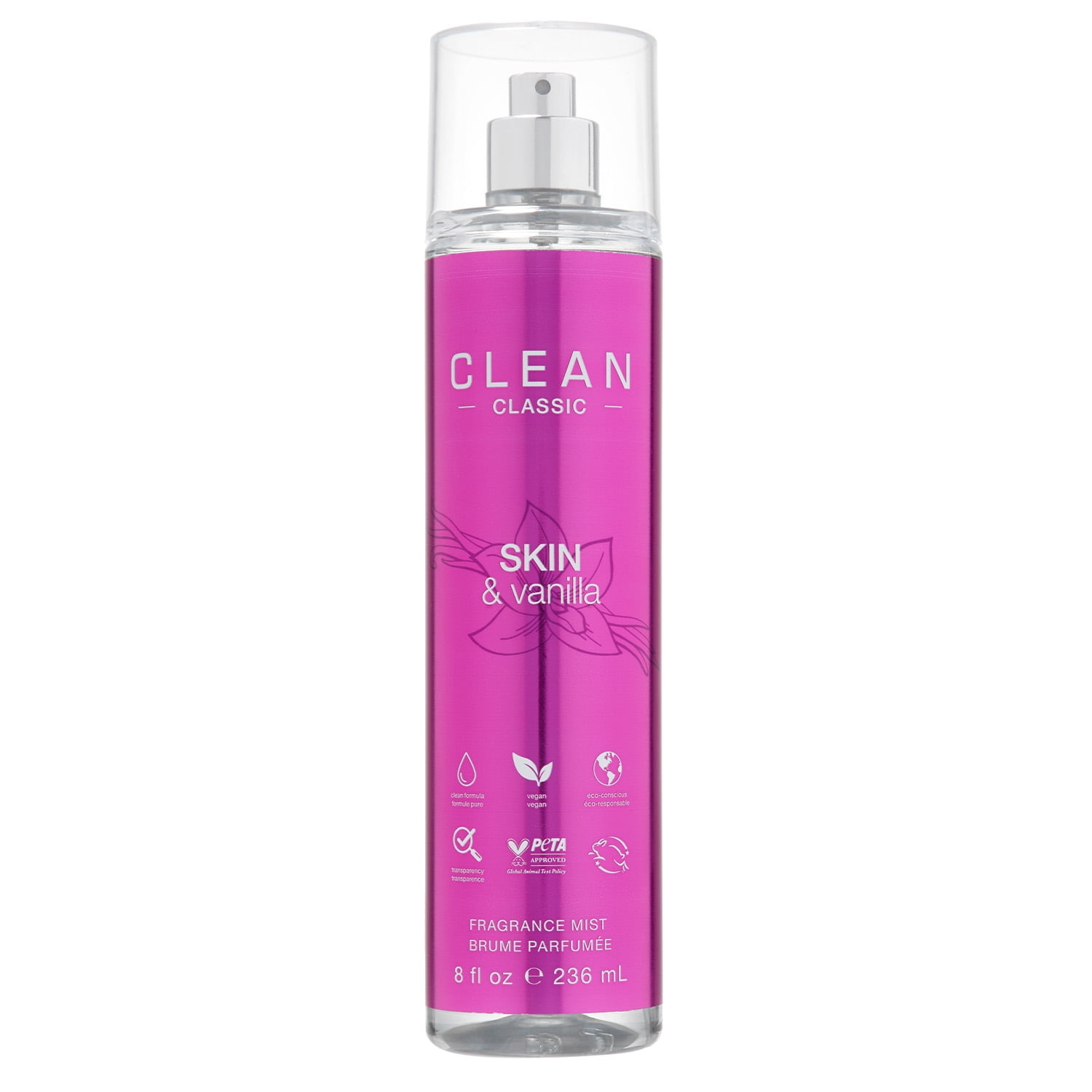 Clean Skin & Vanilla Body Mist for Women, 8.0 oz - Walmart.com