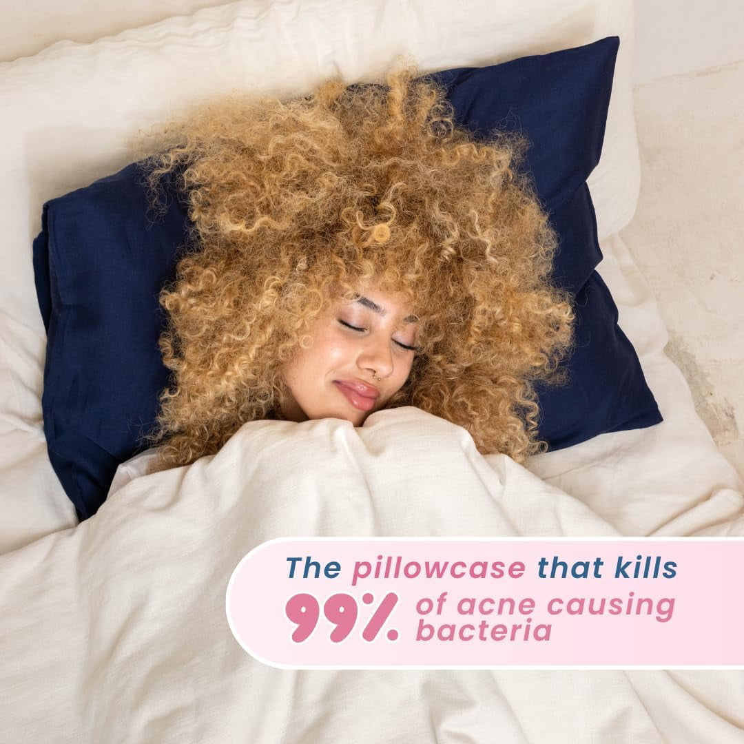 Clean Sleep Silver Ion Pillowcases, Hypoallergenic Pillowcases for ...