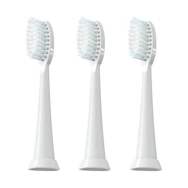 Clean Sonic Electric Toothbrush Replacement Head, 3 Pack, White Rawiri ...