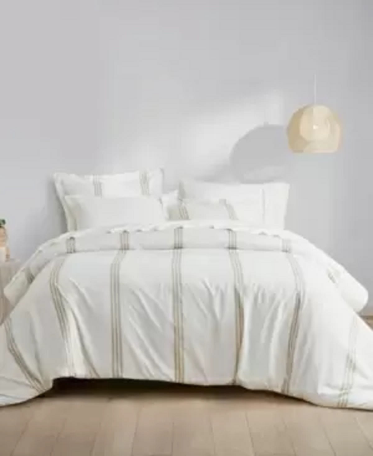 Clean Spaces 7-Pc. Comforter Set, King, Beige - Walmart.com