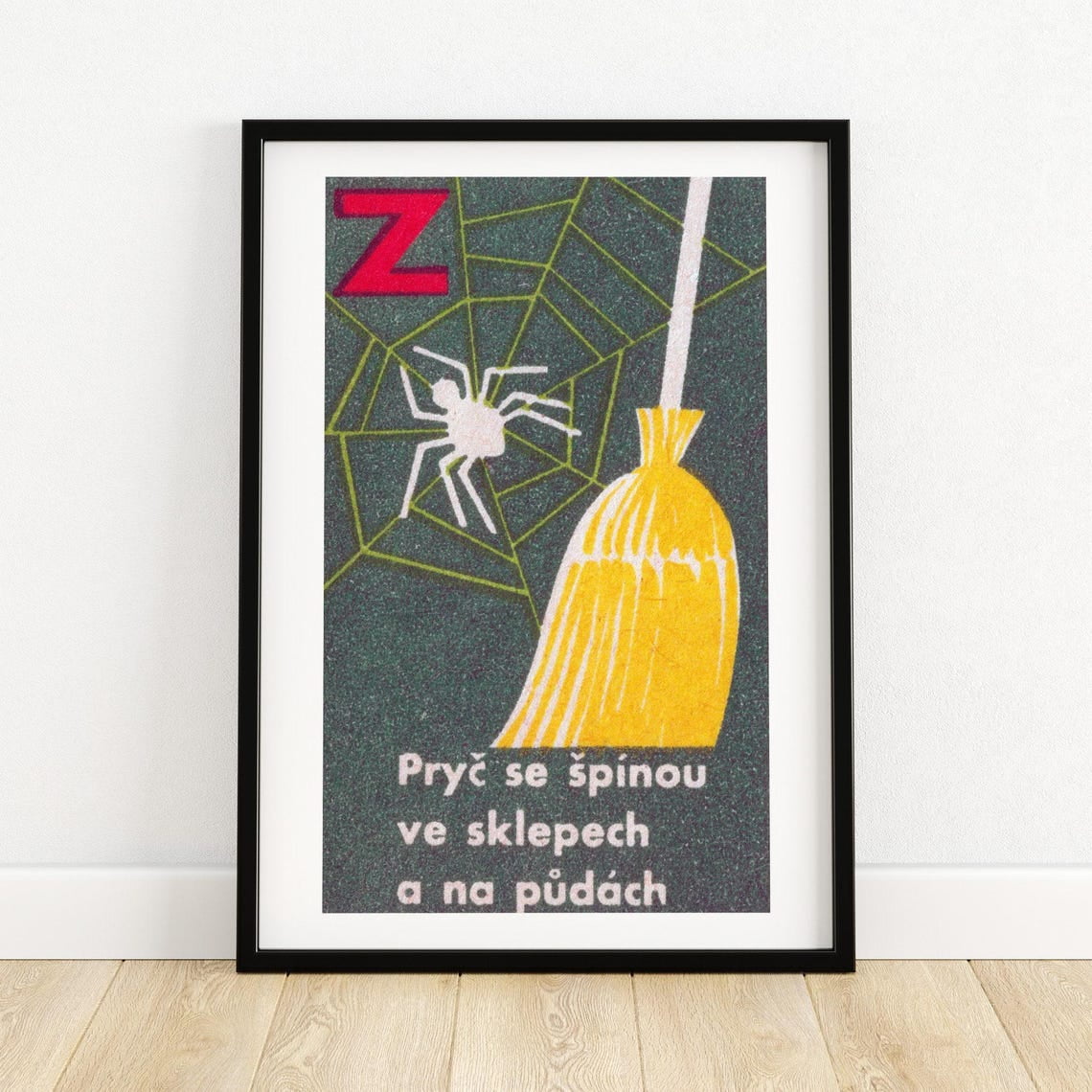 Clean Spiders - Matchbox Print - Aesthetic Wall Art - Vintage Art ...