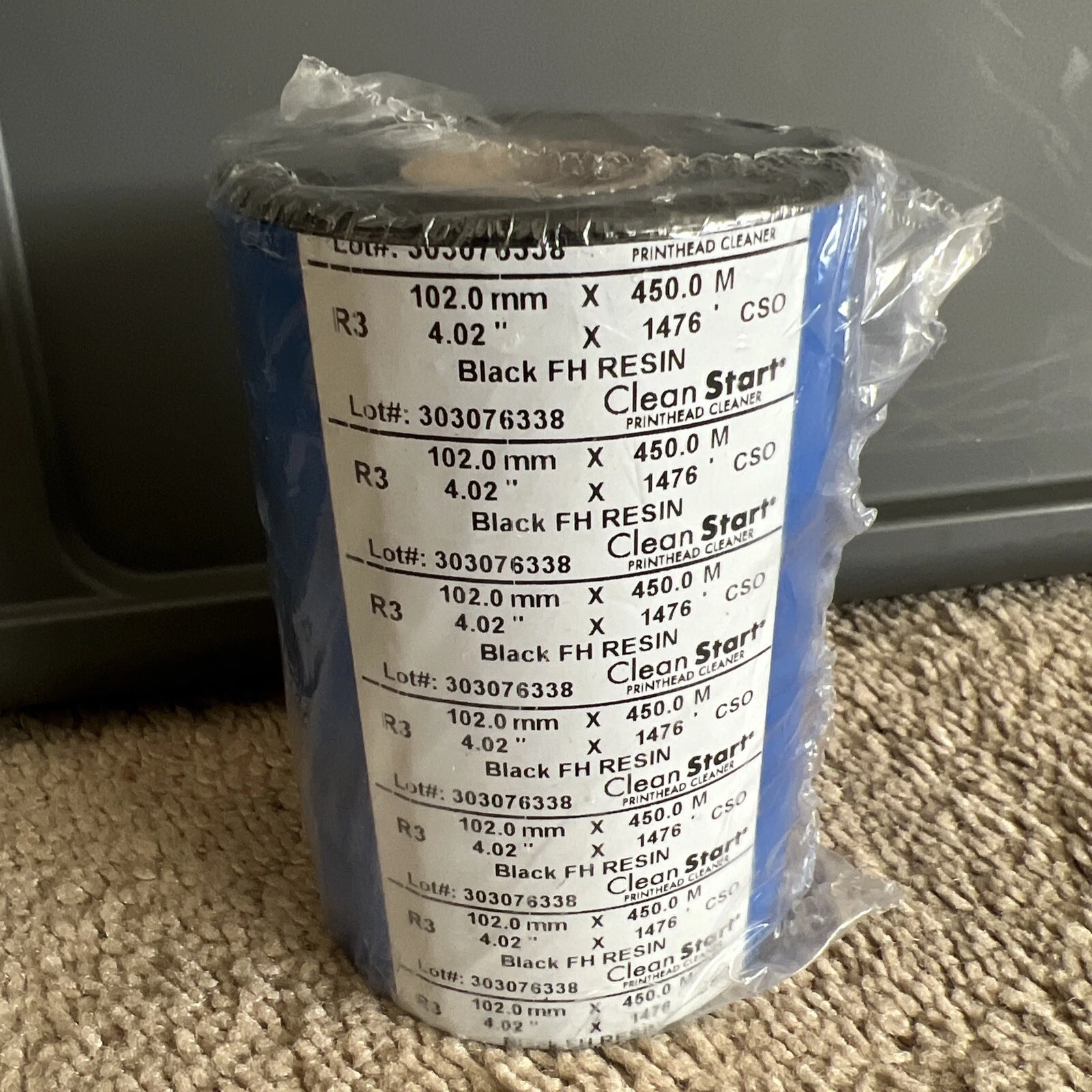 Clean Start W1 Black Fh Wax Ribbon - 4.02"X1476', Frd10275 - Walmart.com