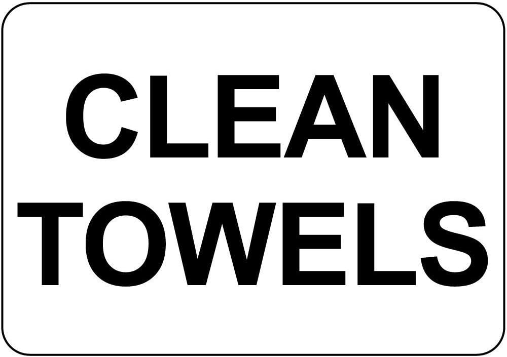 Clean Towels Safety Signs Warning Sign 8X12 Inches - Walmart.com