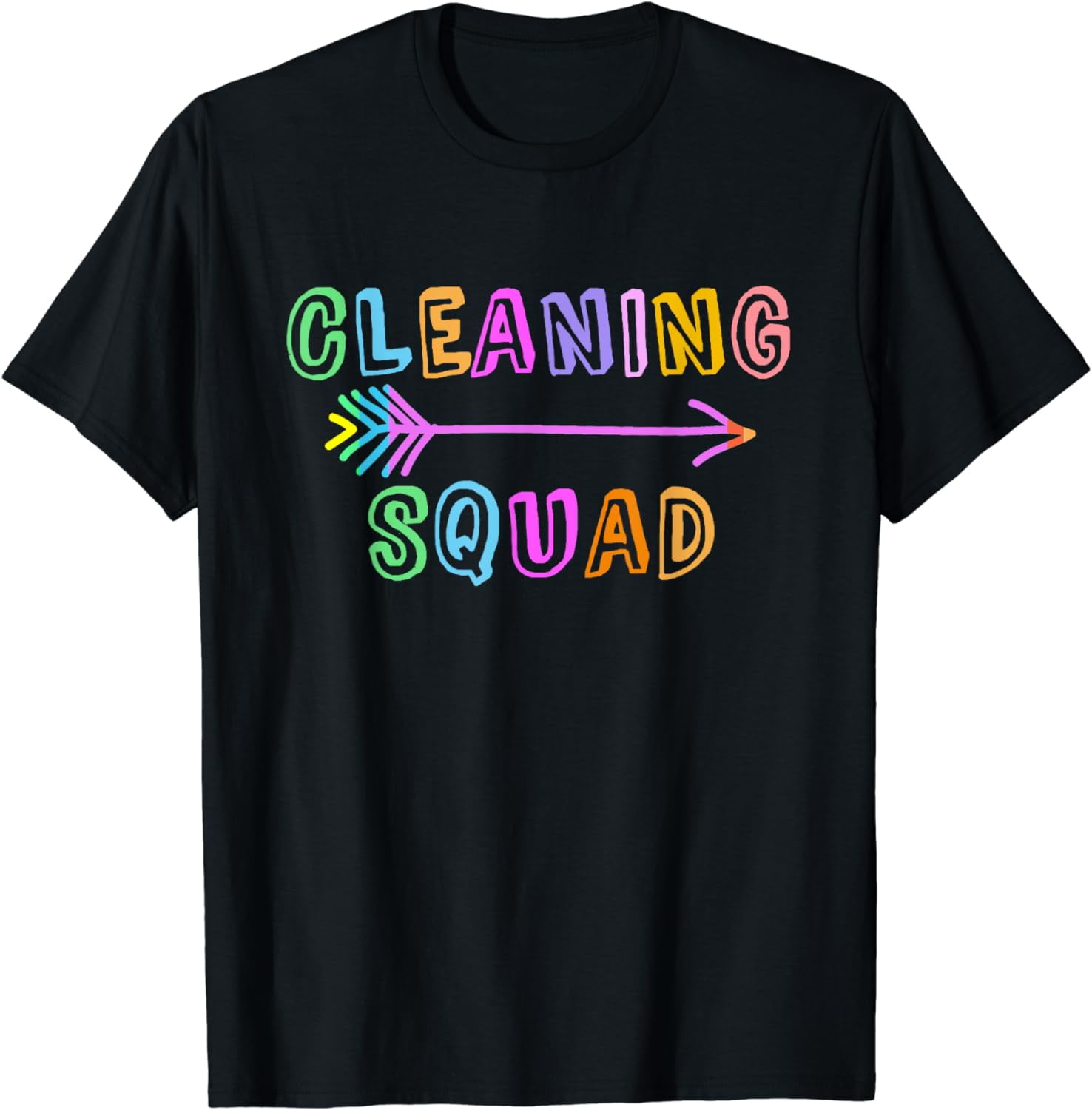 Clean Up Crew Custodian Team CLEANING SQUAD Cleaner Cotton T-Shirt ...