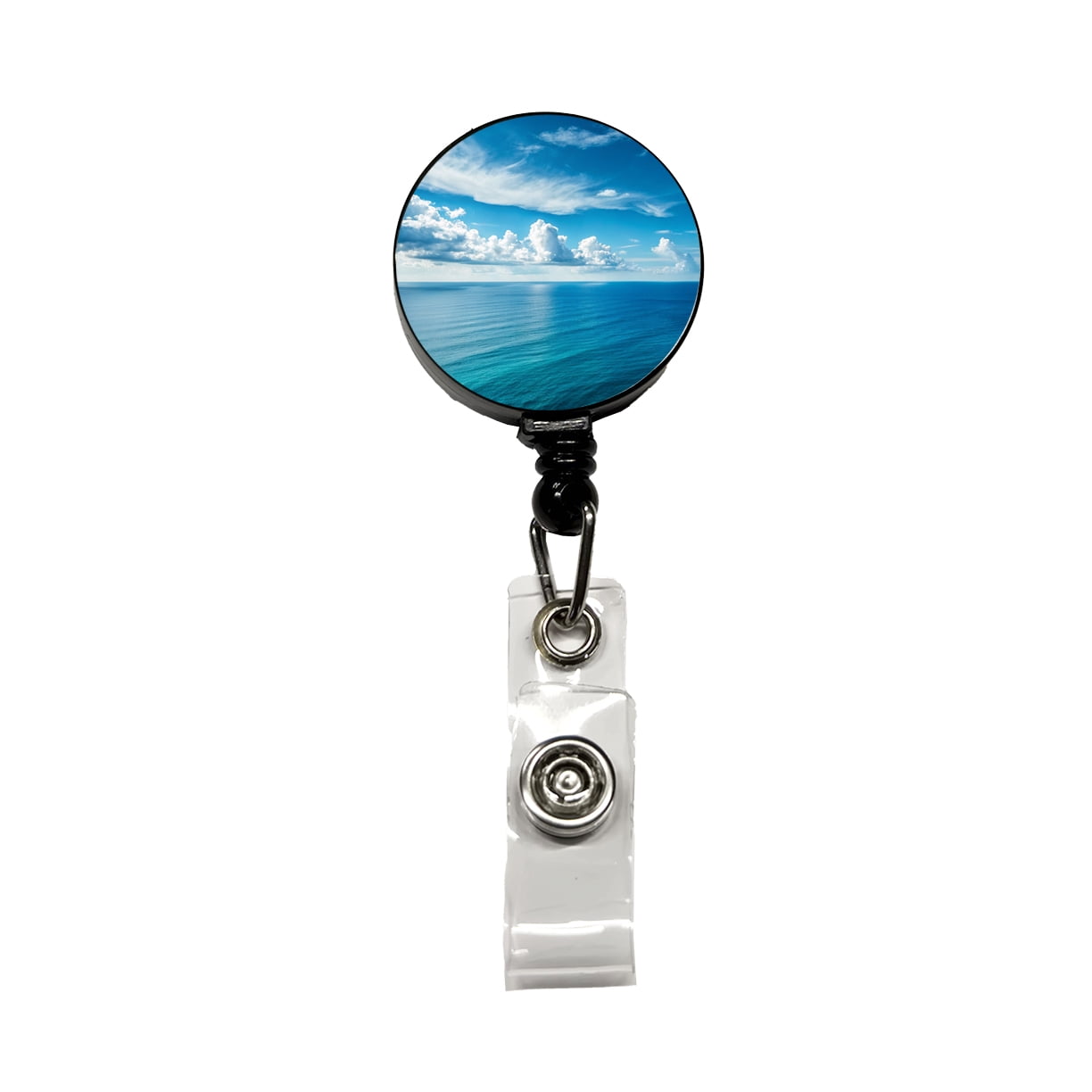 Clean View Just Sea Sky Ocean Retractable Reel ID Badge Key Card Name ...