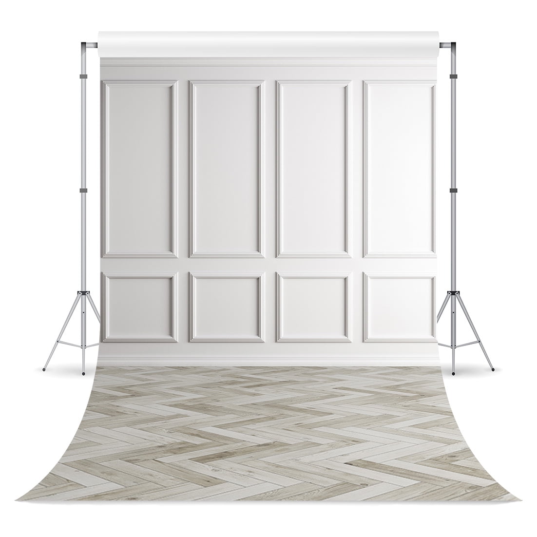 Clean White Interior Room Wooden Floor Photography Background Youtube ...
