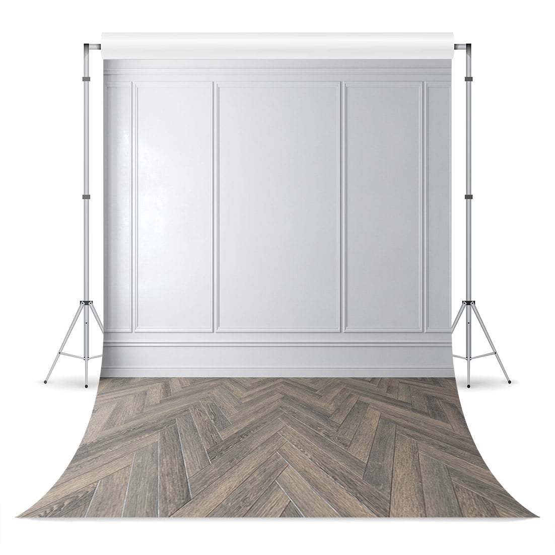 Clean White Interior Room Wooden Floor Photography Background Youtube ...