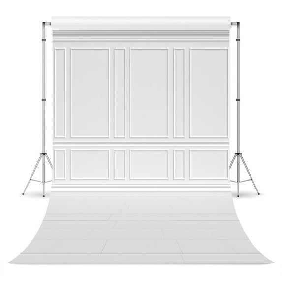 Clean White Interior Room Wooden Floor Photography Background Youtube ...