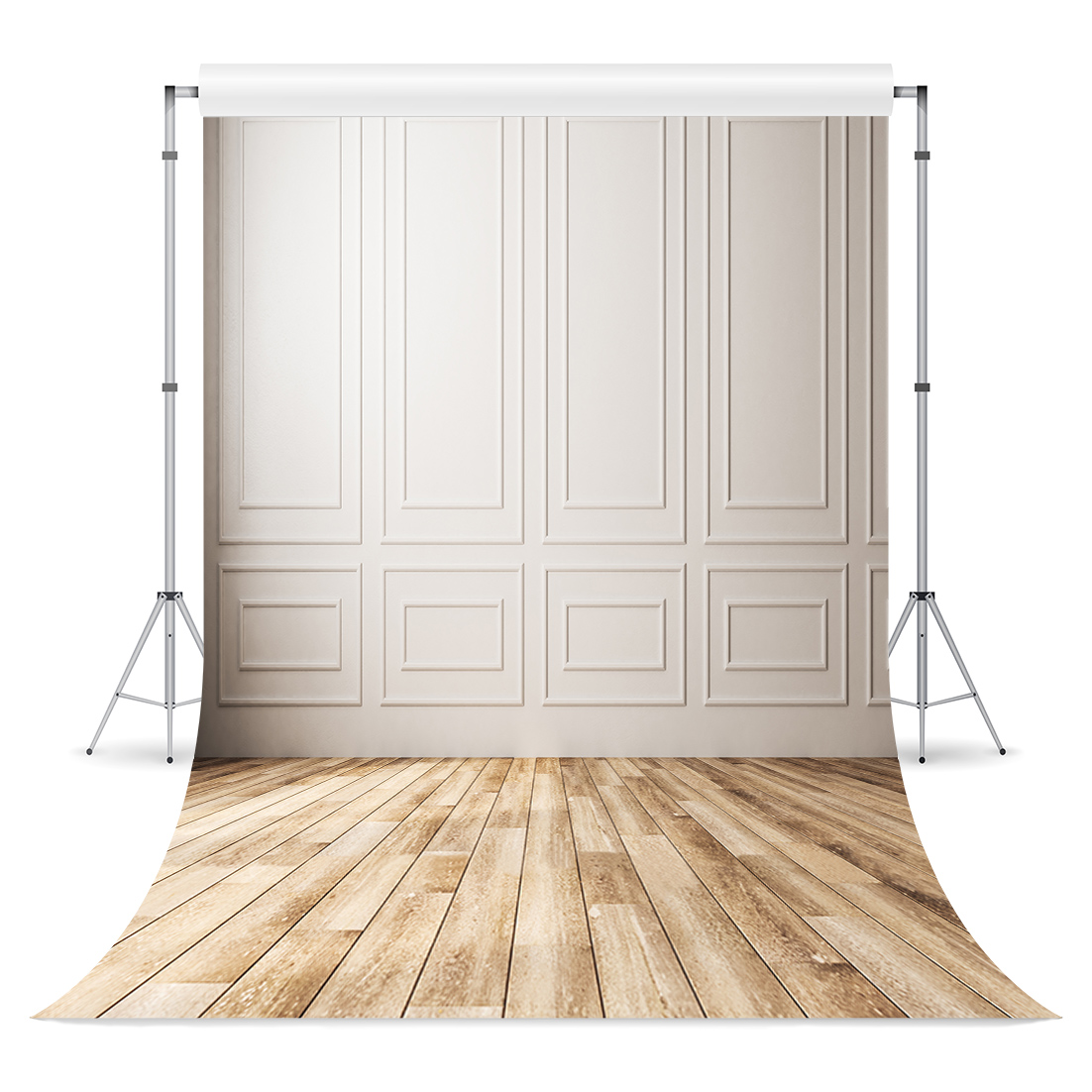 Clean White Interior Room Wooden Floor Photography Background Youtube ...