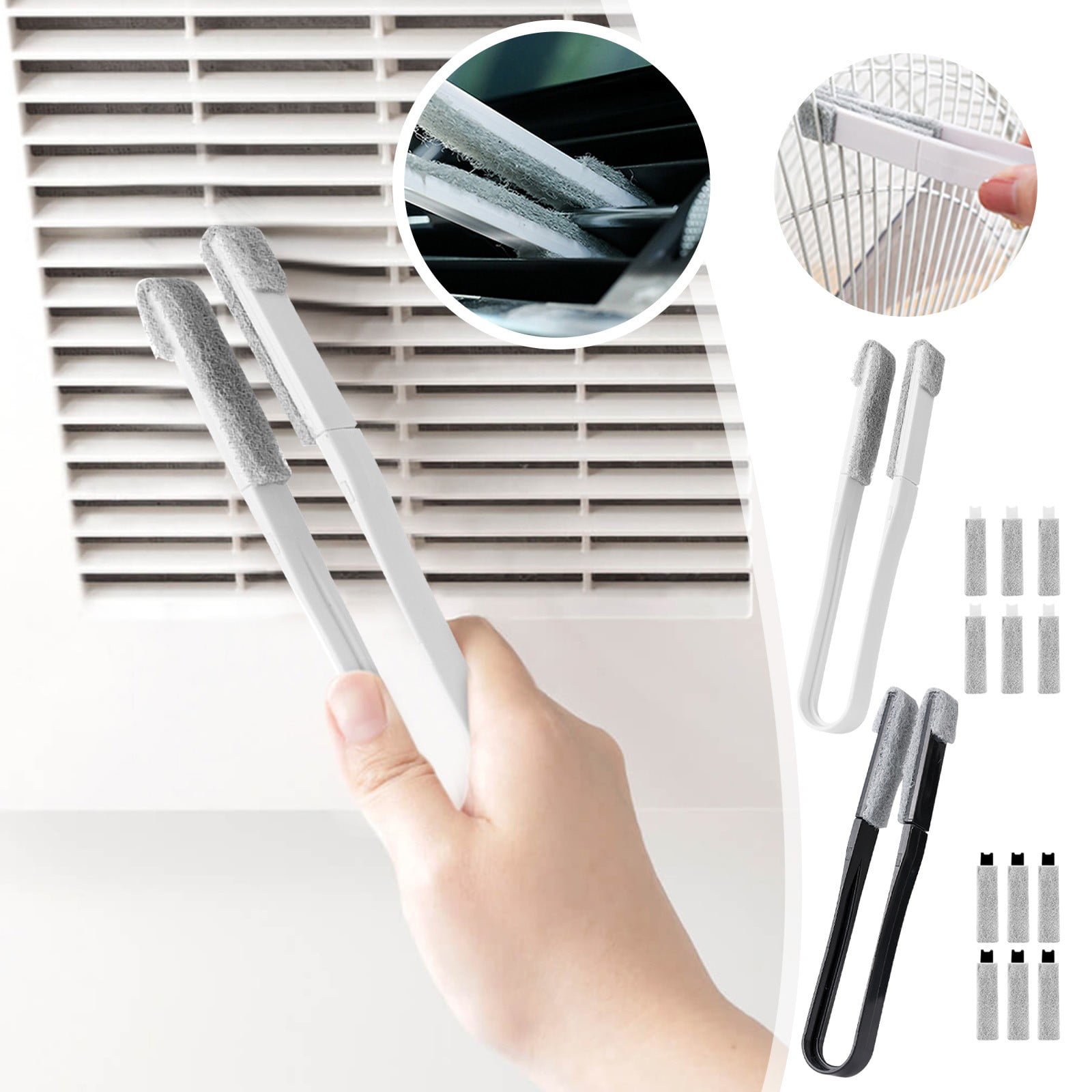 Clean Window Shades Dusting Brush, AC Vent Cleaner, Blind & Duct Tool ...