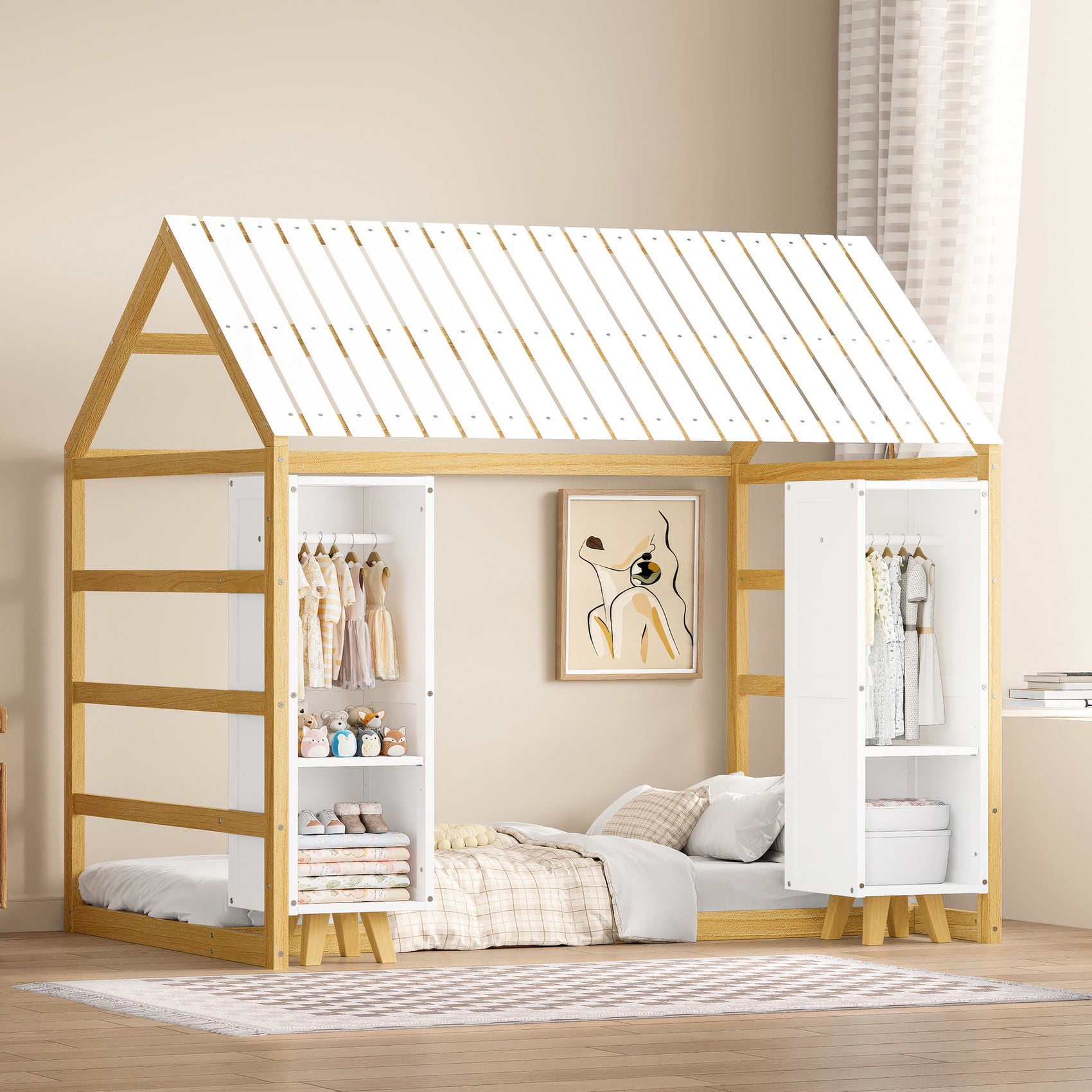 Clean and Tidy - Bed with Storage to Keep the Room Organized - Walmart.com