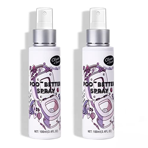 Clean-n-Fresh Pre-Poop Toilet Spray Vanilla Lavender Scent, Up to 400 ...