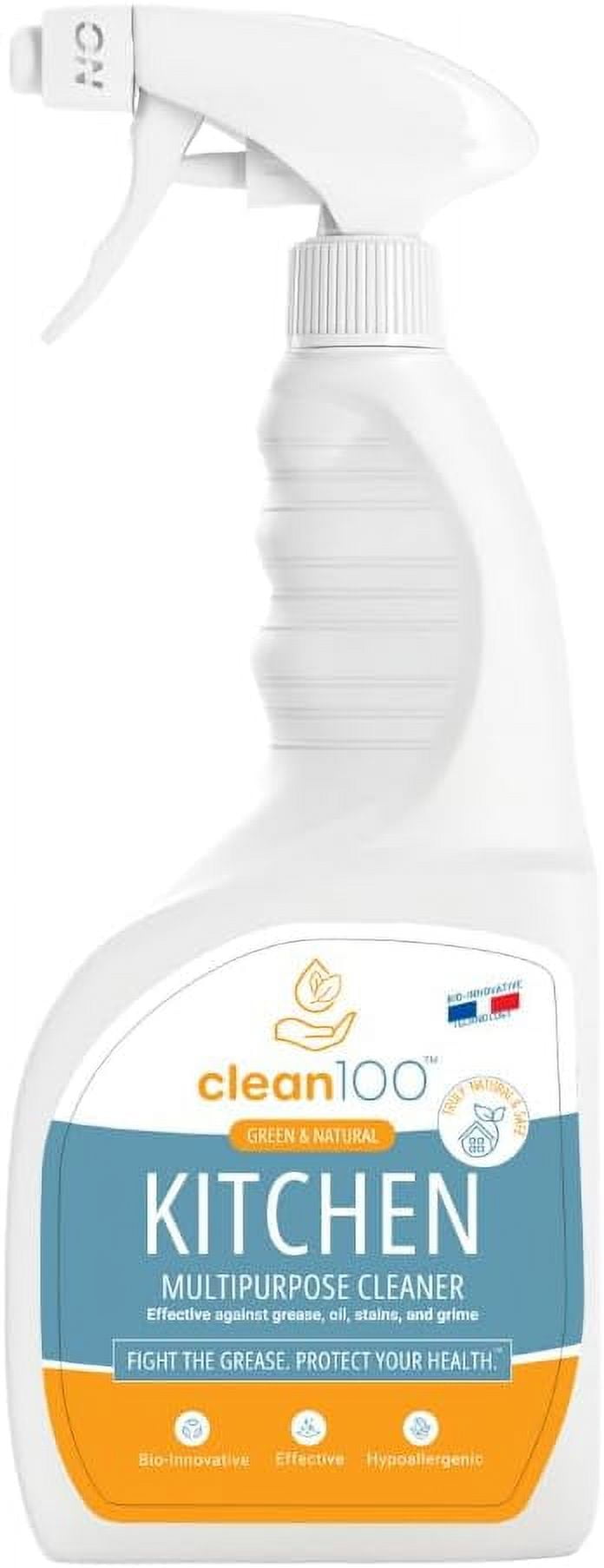 Clean100 Kitchen Cleaning Spray 100% Natural Multipurpose Cleaner Spray ...