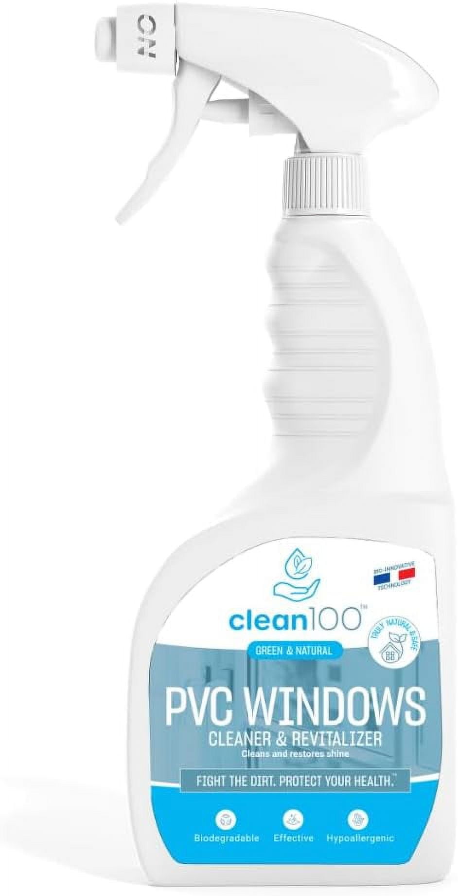 Clean100 PVC Window Cleaner & Revitalizer Cleaner Spray for Plastic ...