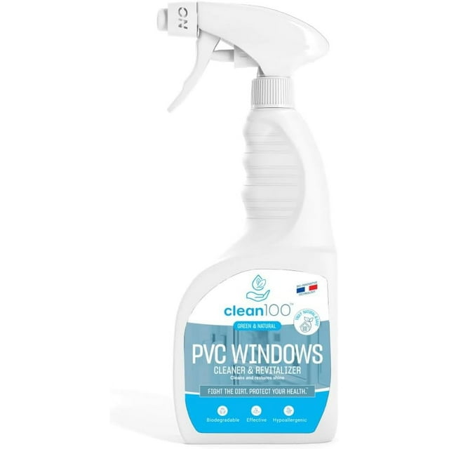 Clean100 PVC Window Cleaner & Revitalizer Cleaner Spray for Plastic ...