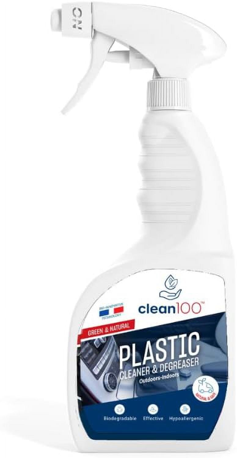 Clean100 Plastic Cleaner & Degreaser Spray All Purpose Grease Remover ...