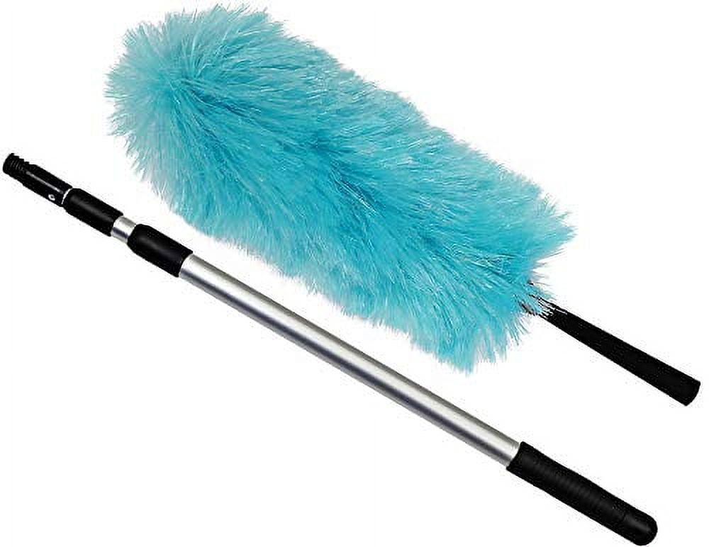 CleanAide Electrostatic Extendable Duster with 3 Section Extension Pole ...
