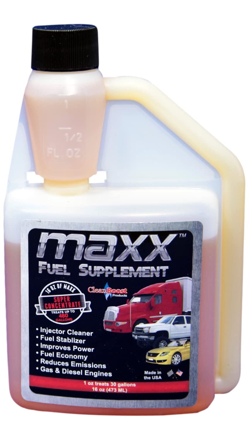 CleanBoost® Maxx™ 16oz Fuel Treatment for Gas & Diesel Fuel - Treats ...