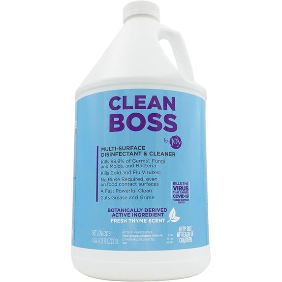 CleanBoss Botanical Disinfectant - Multi-Surface Cleaner - 128 oz ...