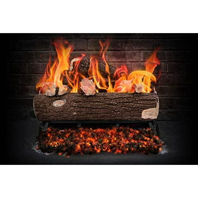 Free Shipping! \CleanBurn 18\\ Mountain Oak Vented Natural Gas Log Set ...