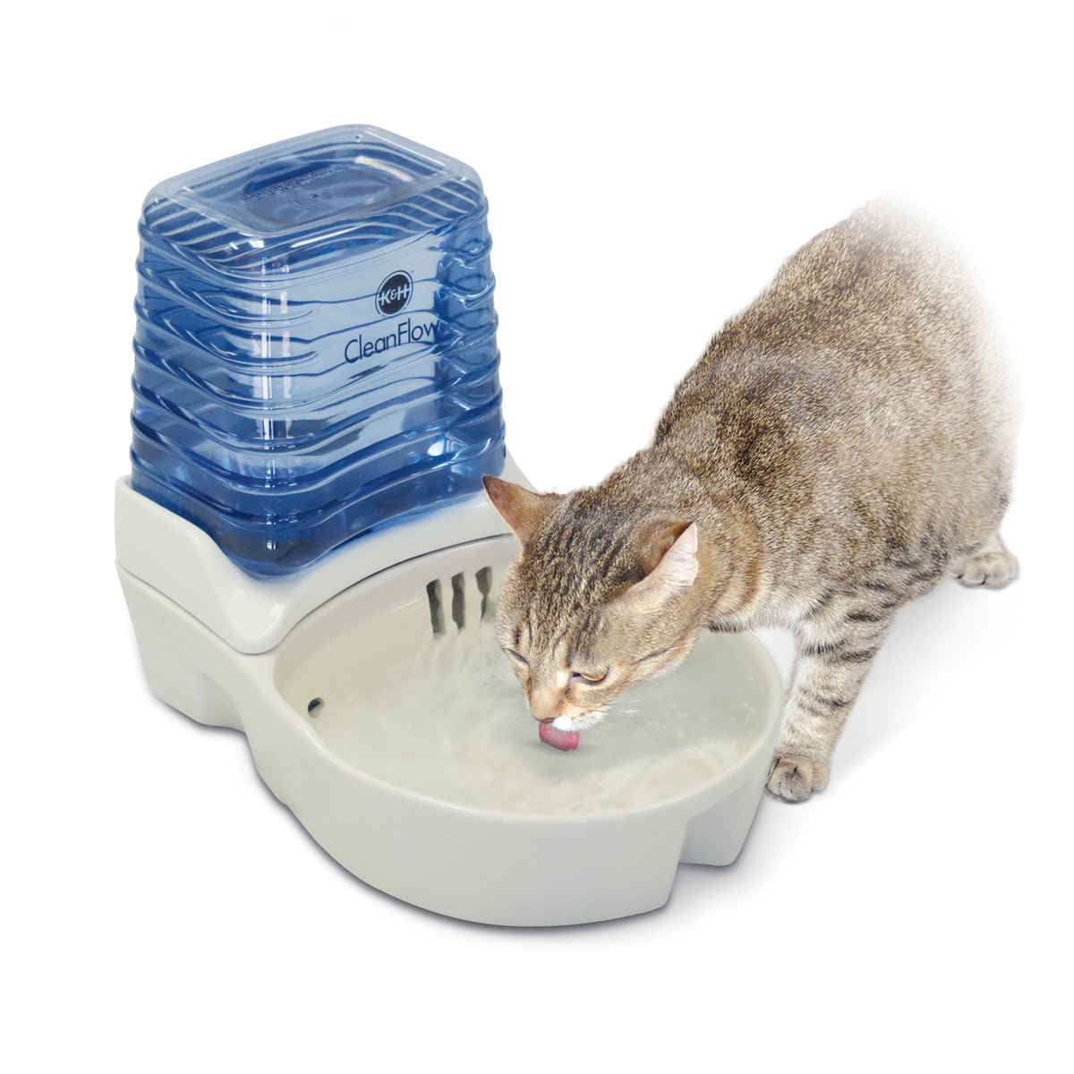 CleanFlow Cat Ceramic Fountain with Reservoir 170 oz. - Walmart.com